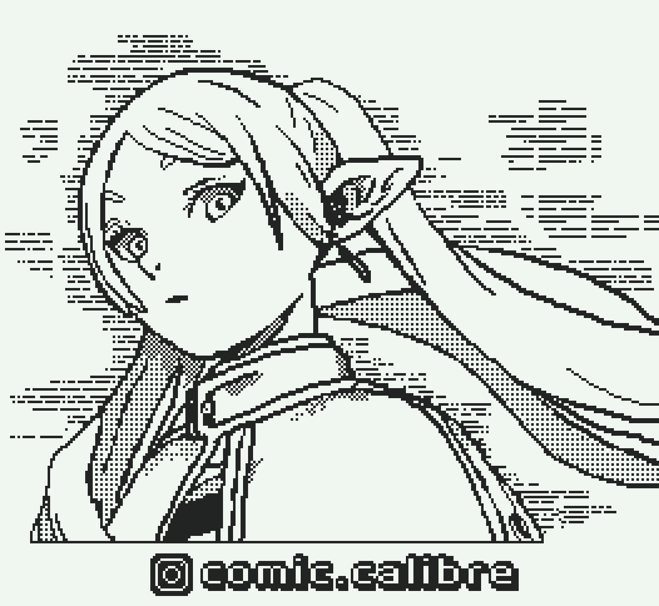 1bit pixel art of Frieren | Scrolller