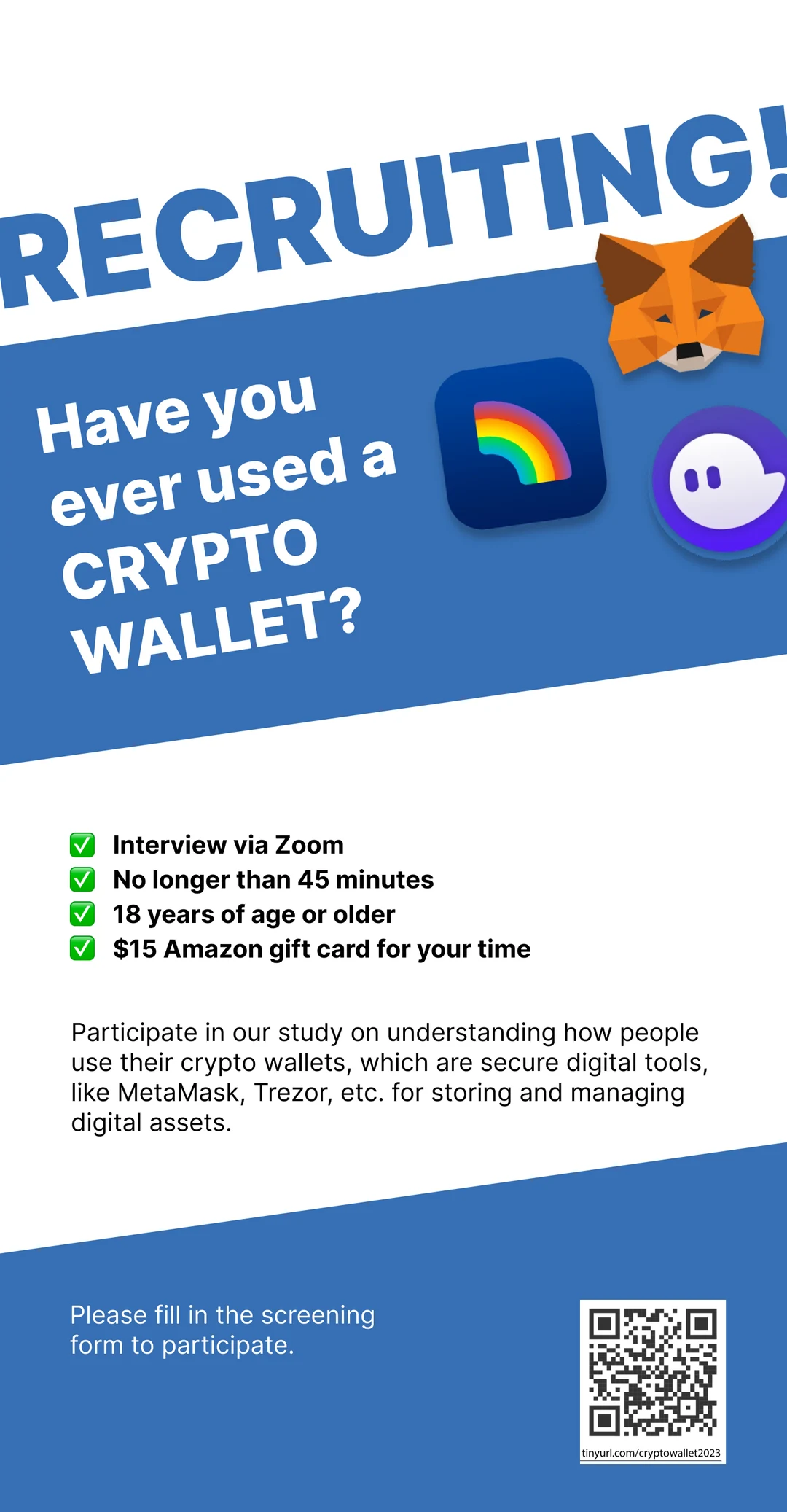 Recruiting! Academic study with a $15 reward | Scrolller