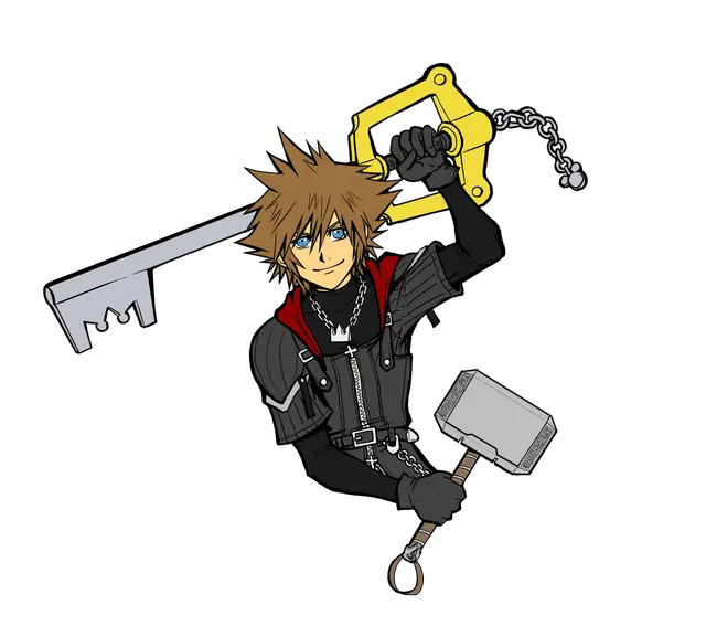 Sora Who Is Worthy (Kingdom Hearts Marvel idea) (Commission Artwork by McAshe) | Scrolller