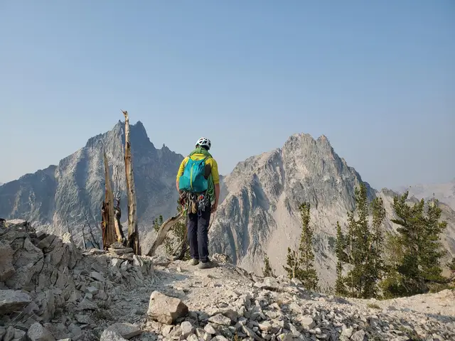 snagged this picture of my buddy last summer on the way to our summit | Scrolller