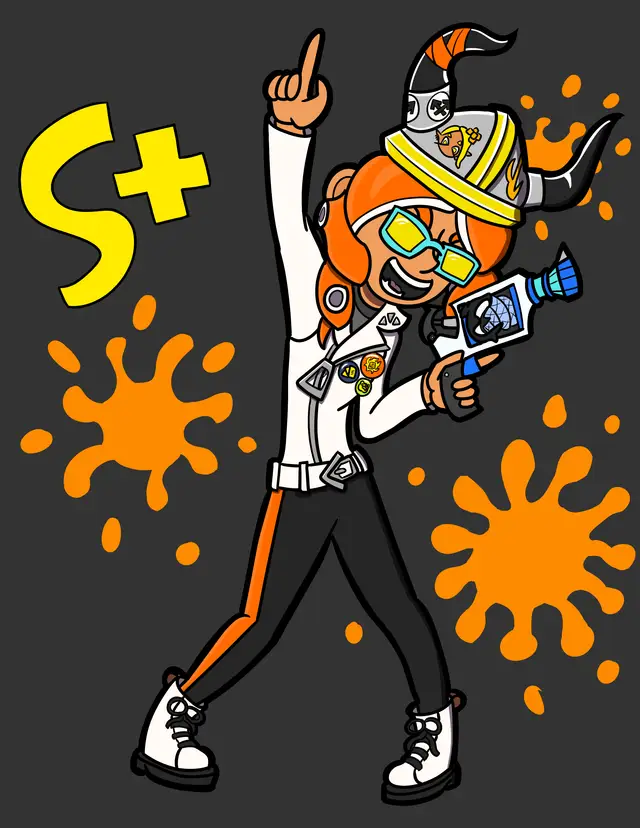 I drew my octoling to celebrate finally getting to +S rank in Anarchy | Scrolller