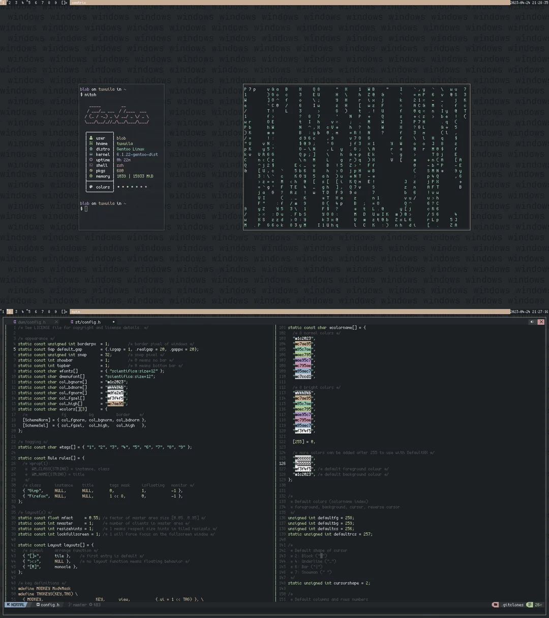 [dwm] Gentoo setup once again | Scrolller