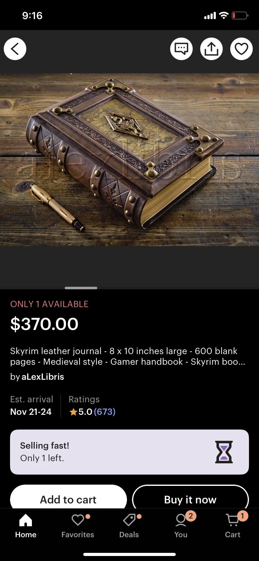 Anyone ever snag one of these of Etsy? What did you write in it if anything? | Scrolller