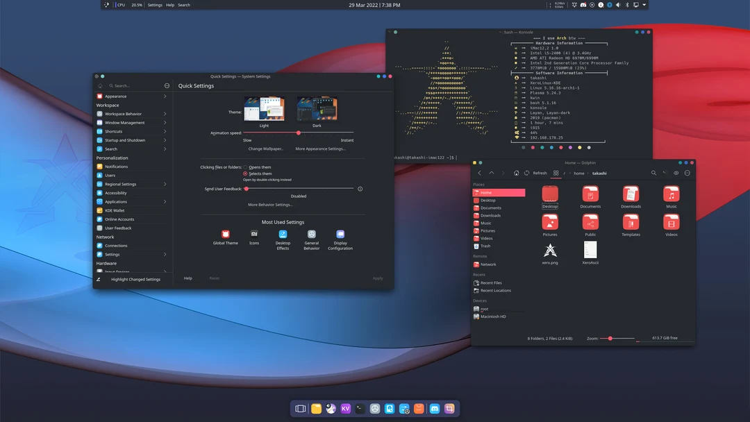 [KDE] Dark more | Xerolinux theme | Scrolller