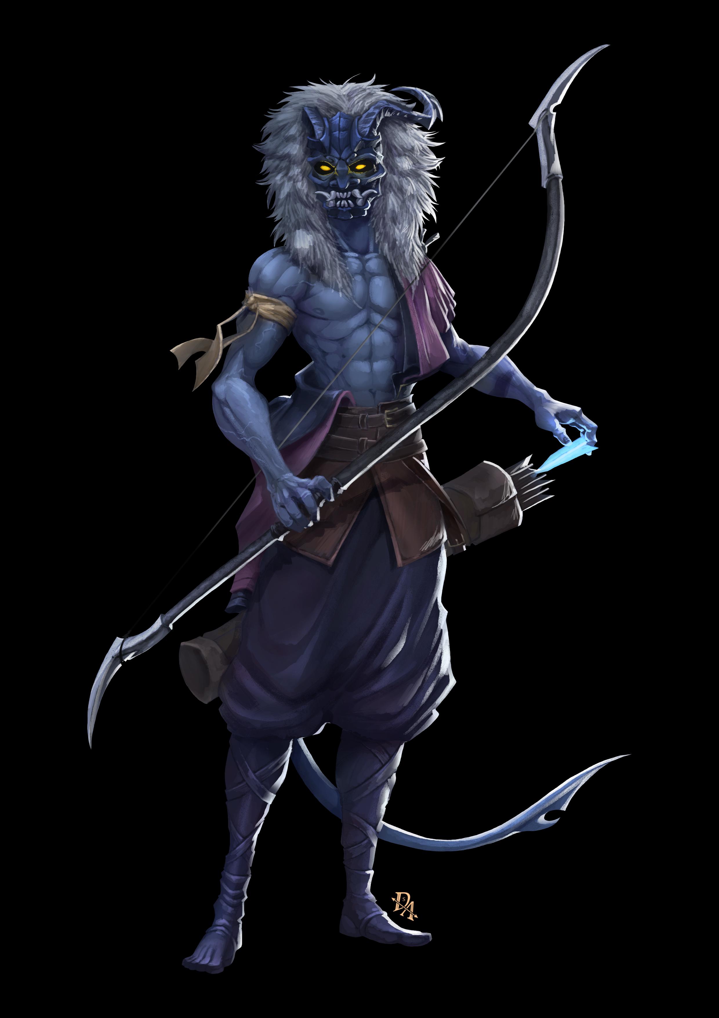 [OC] [Art] "...fear not, for you aren't the target" - Tiefling Assassin Ranger/Rogue | Scrolller