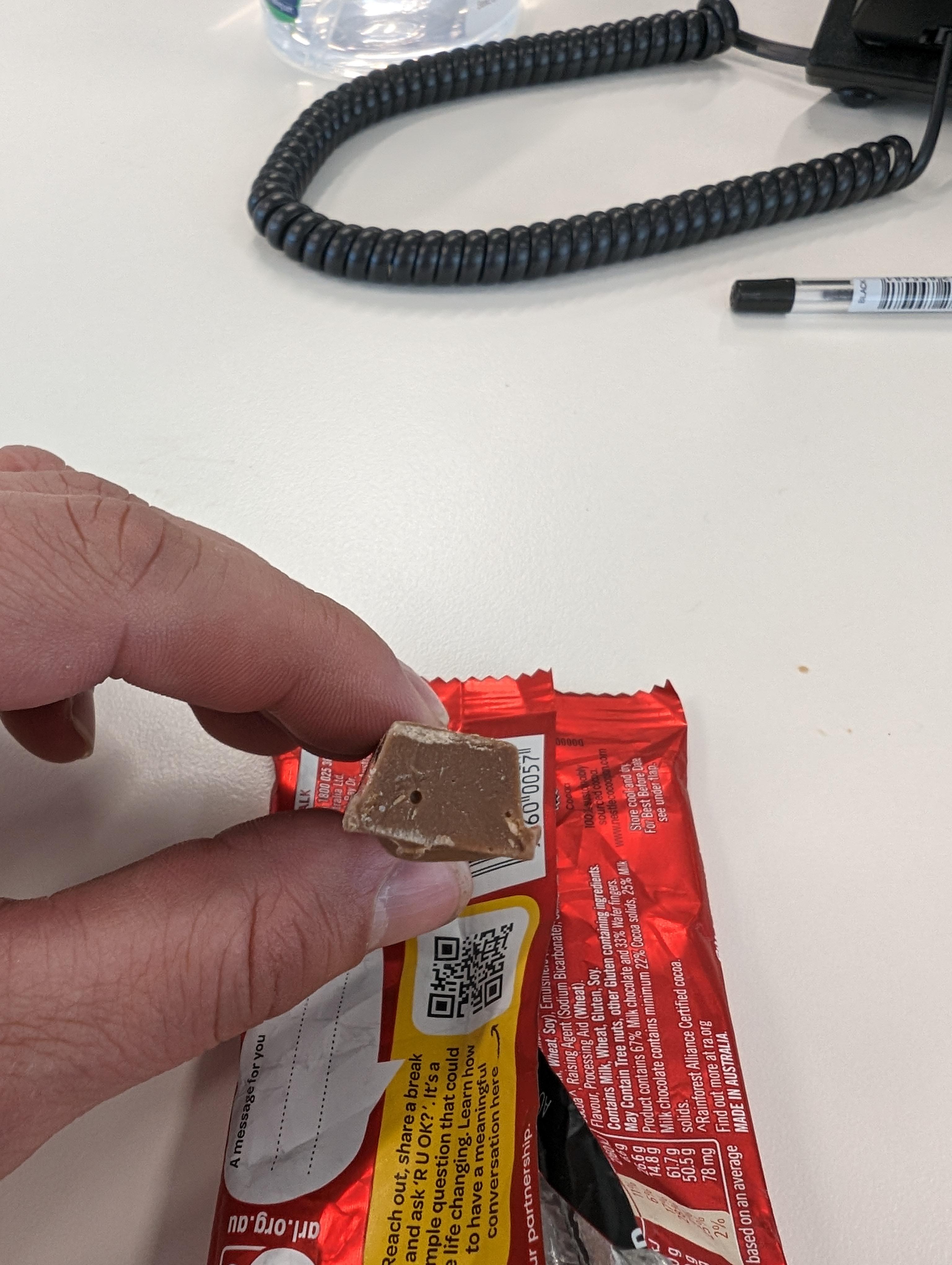 Half of my KitKat had no wafer | Scrolller