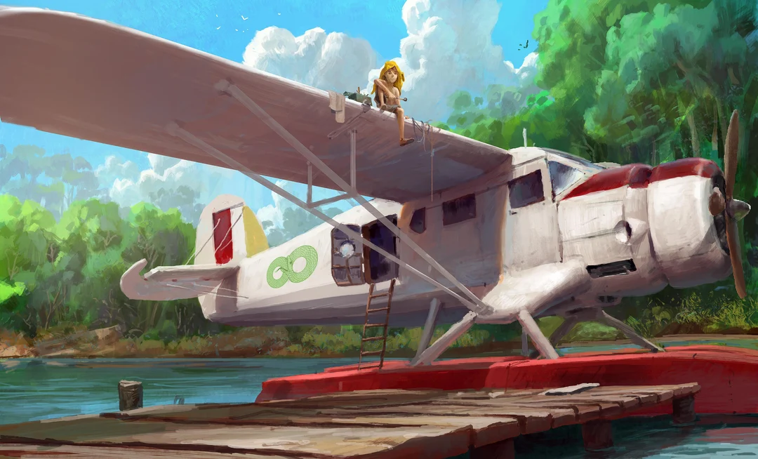 Seaplane - Kariba by artist Daniel Clarke | Scrolller