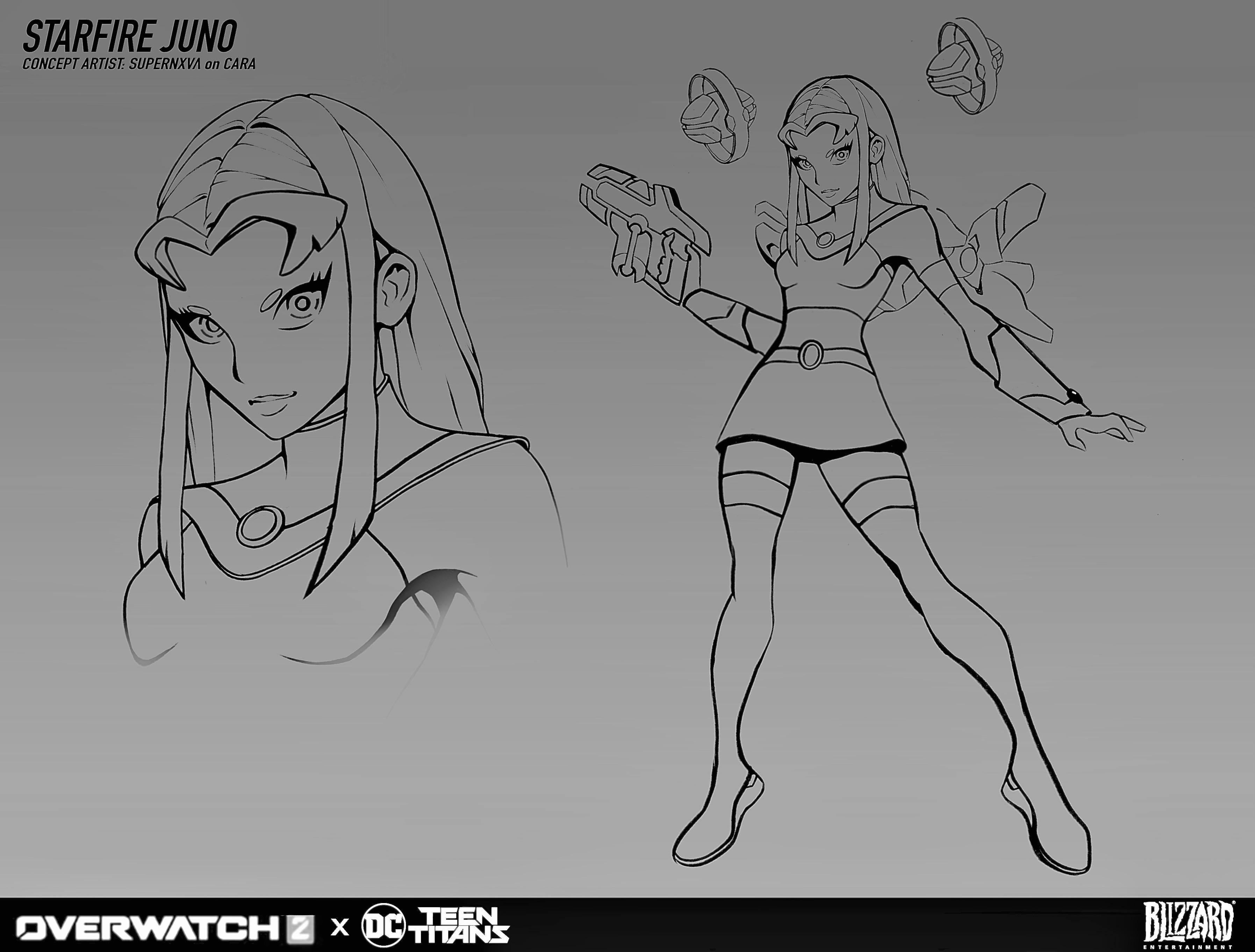 Starfire Junior Concept Art | Scrolller