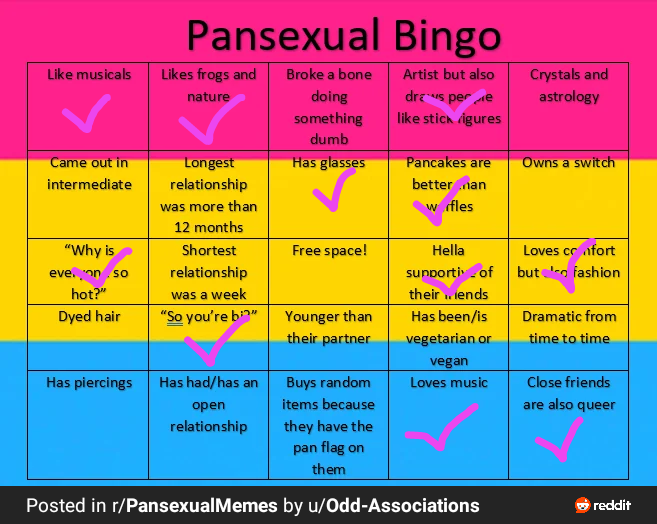 My bingo card | Scrolller