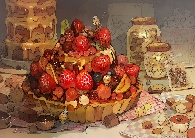 Fruit tart by Demizu Posuka | Scrolller