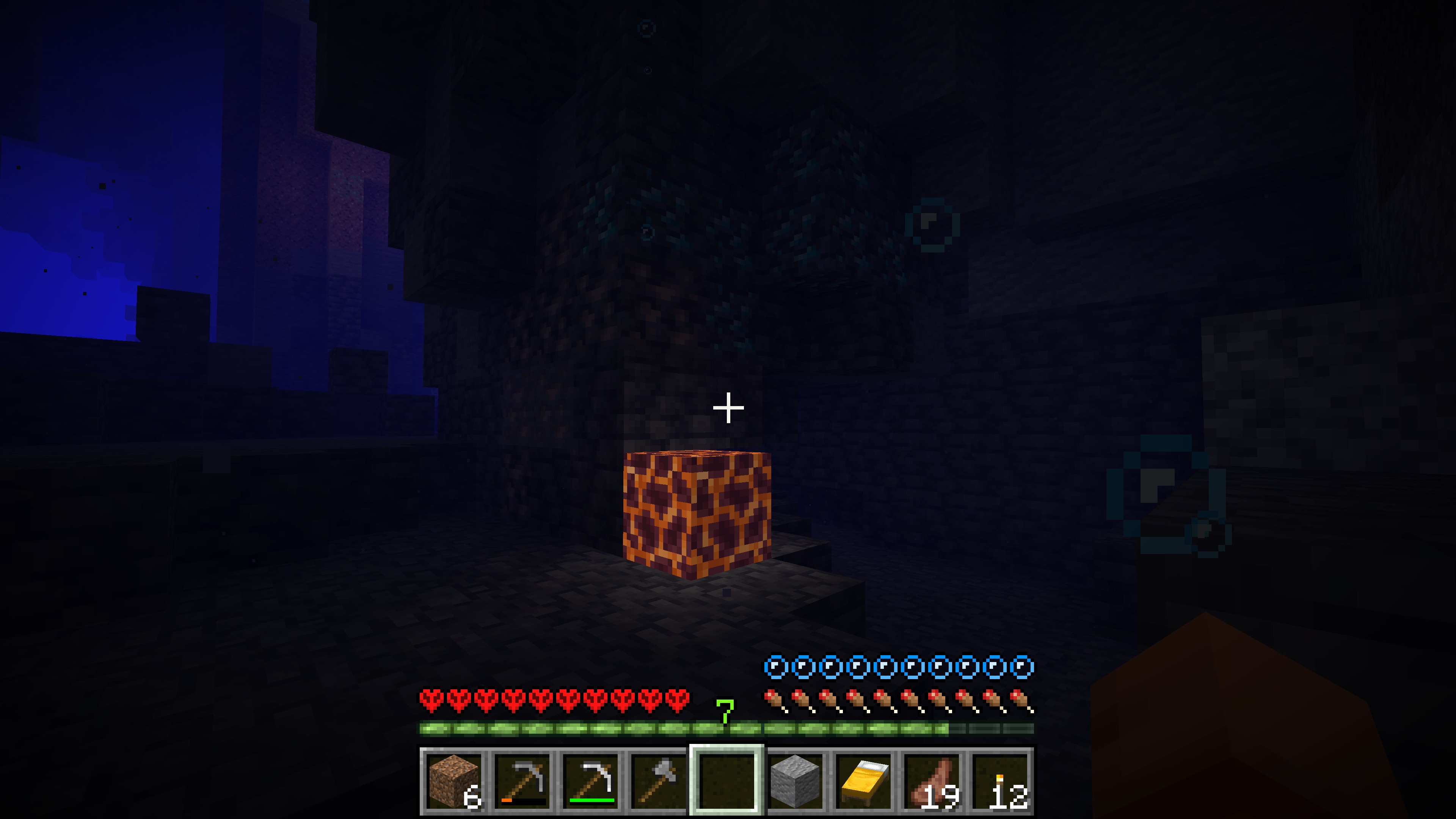 Easy diamond find on new HardCore world - underwater mining with magma blocks | Scrolller