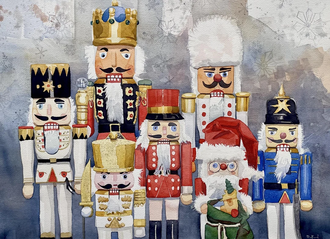 Discover more like Art: Nutcracker Brigade, me, watercolor, 2022 and Related Content | Scrolller