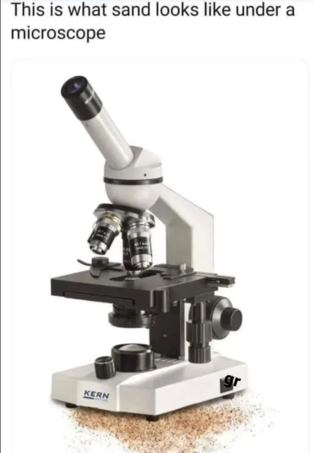 Sand under a microscope | Scrolller