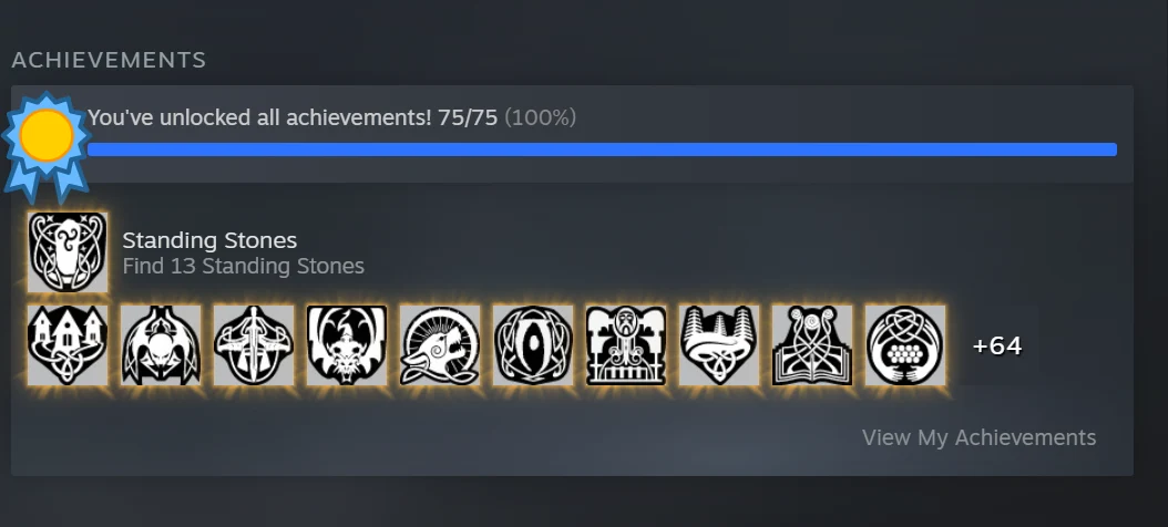 After over 1000 hours, I've finally gotten all of the games achievements | Scrolller