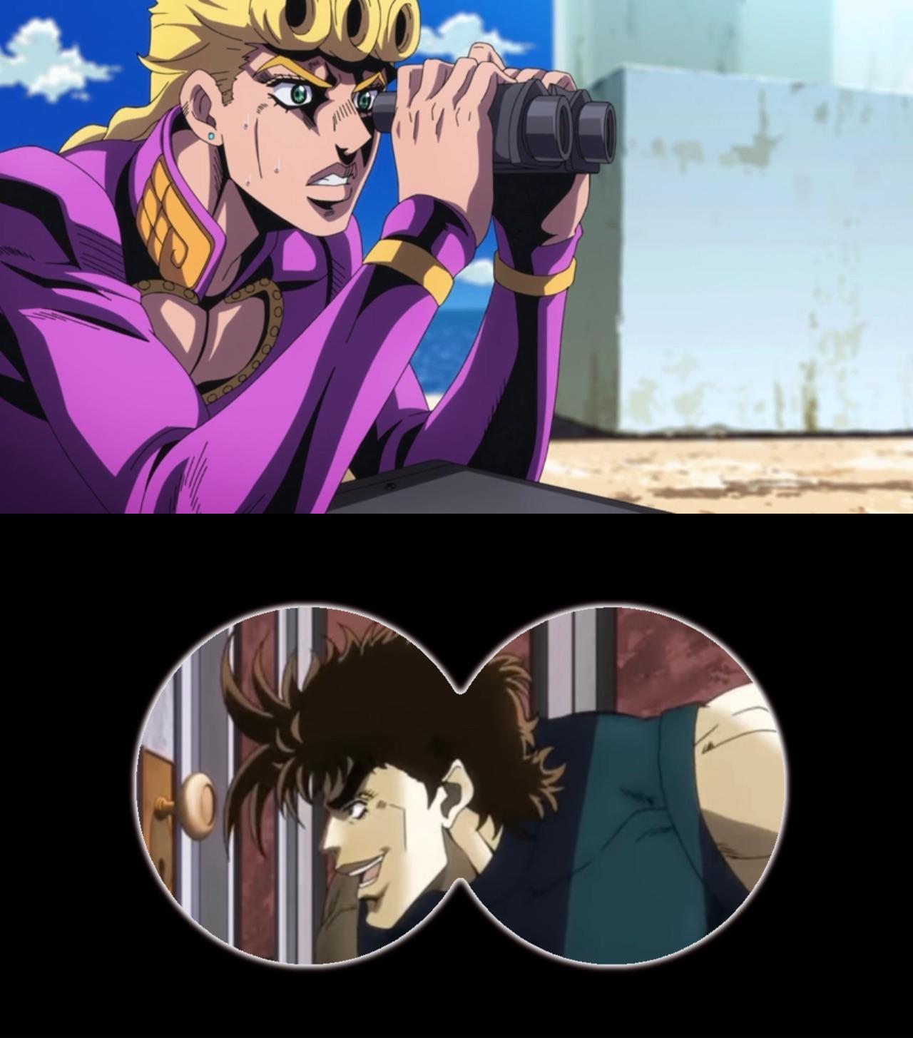 Giorno spots a peeping Tom | Scrolller