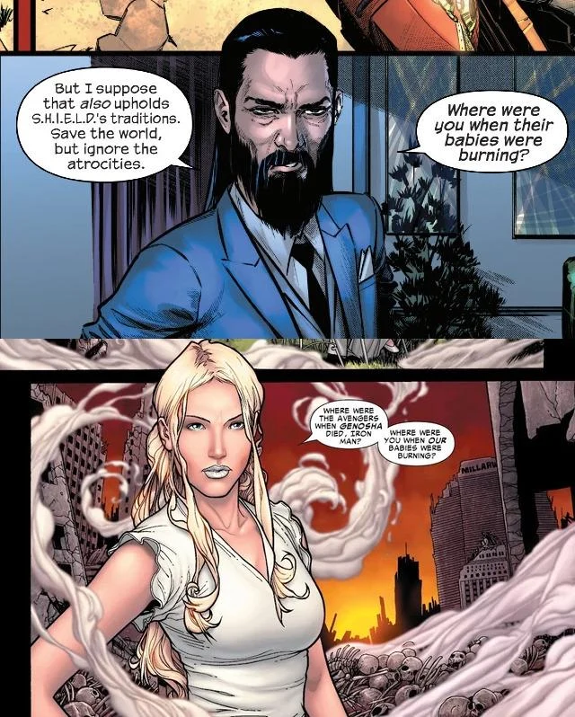 Callback in the new Iron Man issue. | Scrolller