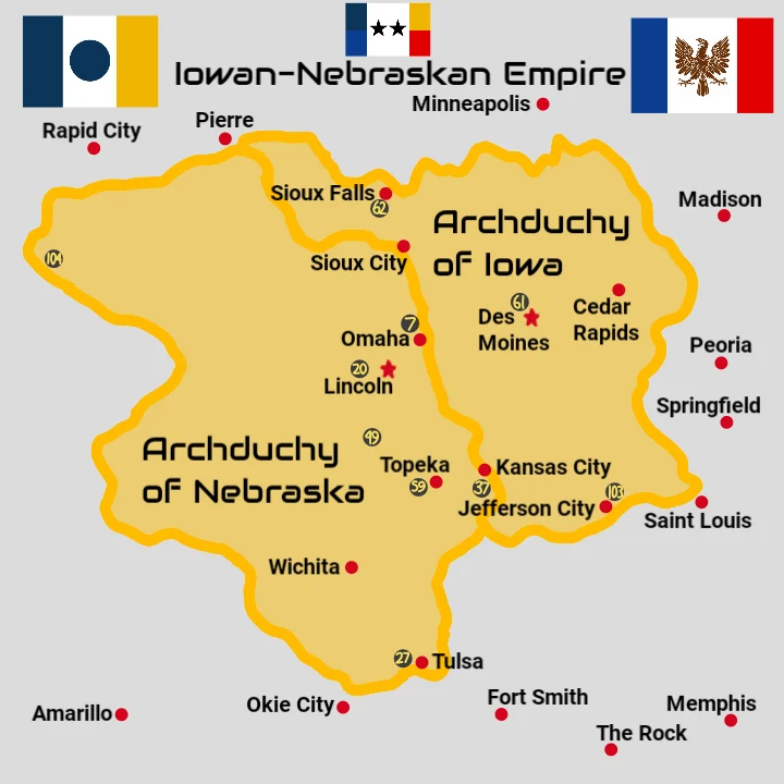 Map of Iowan-Nebraskan Empire | Scrolller