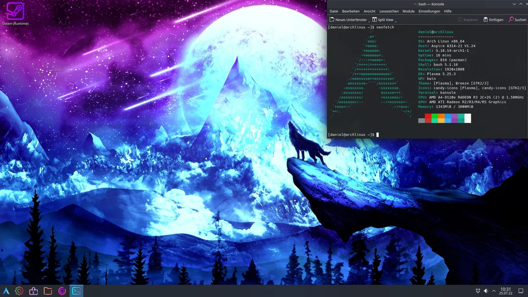 [KDE] My first small rice after installing arch for my brother | Scrolller