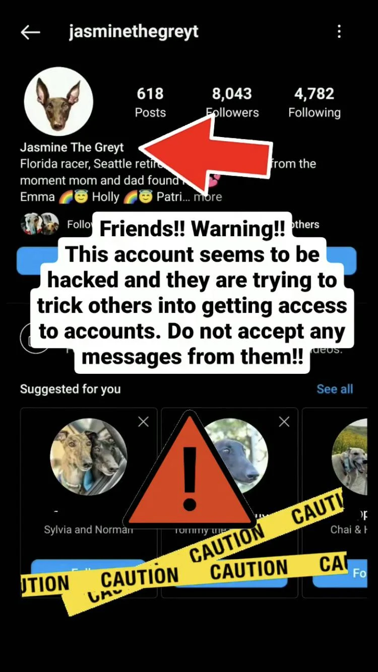 Jasmine the Greyt IG account hacked | Scrolller