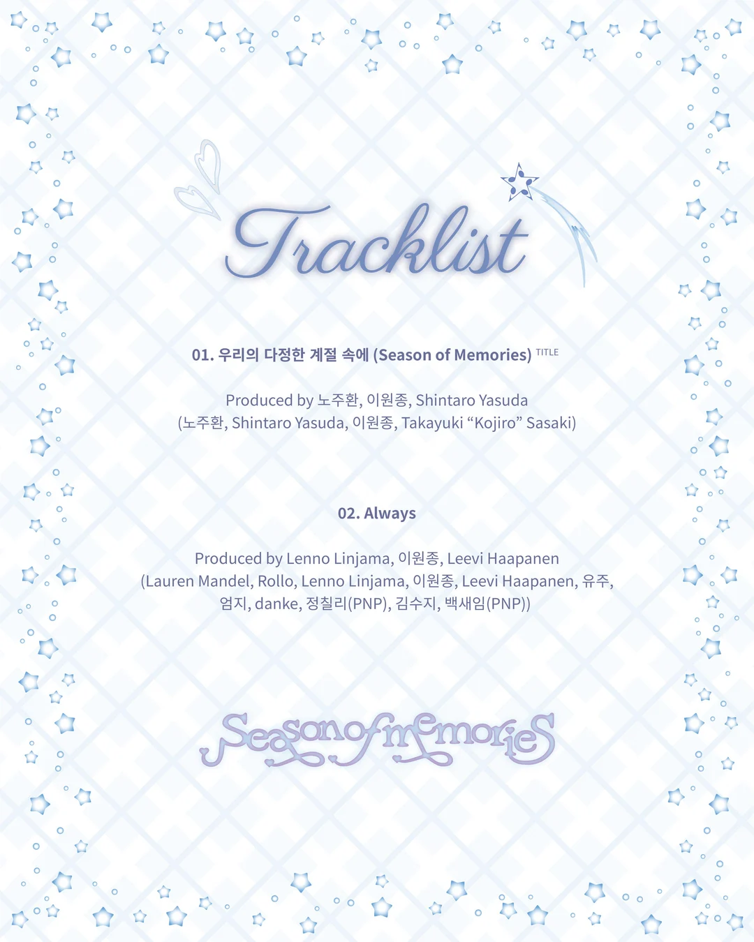 GFRIEND - Special Album: Season of Memories (Tracklist) | Scrolller