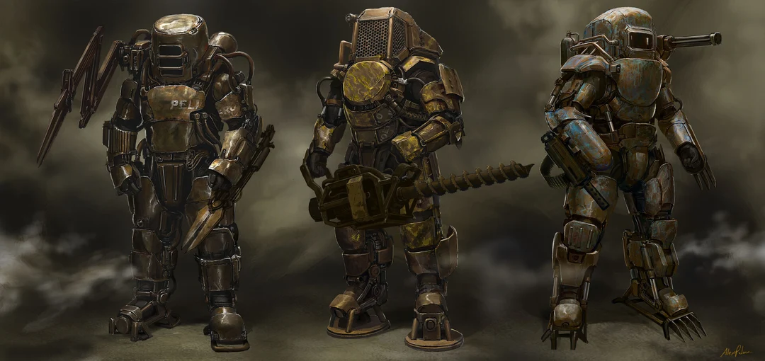 Post Apocalyptic mechs; by Doom 2016 concept artist Alex Palma | Scrolller