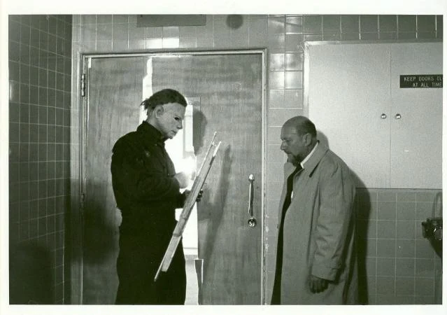 halloween II behind the scenes – Michael Myers and Donald Pleasence, 1981 | Scrolller