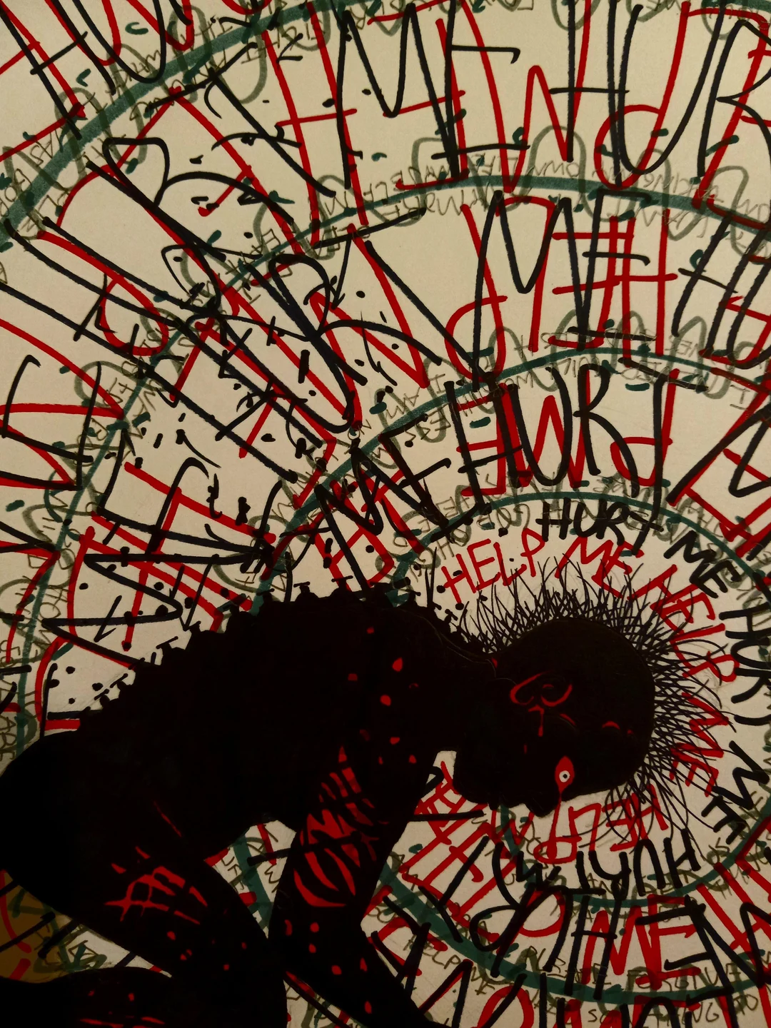 Idle Hands, Lindsay Palmer, Sharpies and Crayola, 2023 | Scrolller