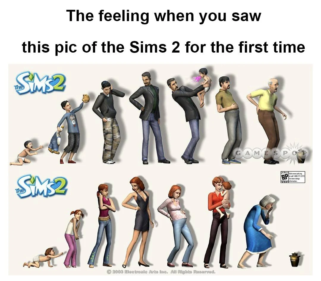 When we were all playing The Sims 1 and EA dropped this image | Scrolller
