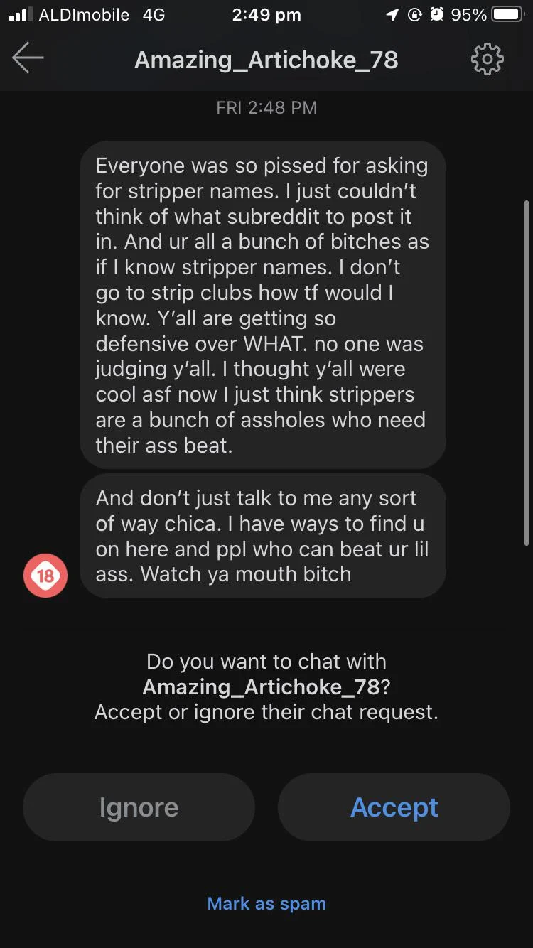 Remember the chick who posted here asking about “stripper names” for her bachelorette party ...