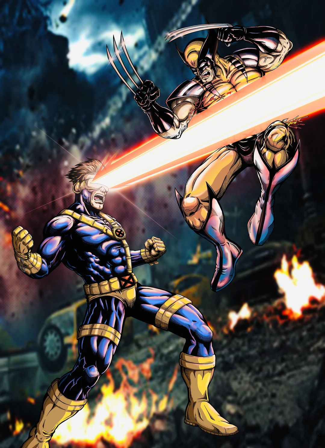 I drew Cyclops V Wolverine | Scrolller