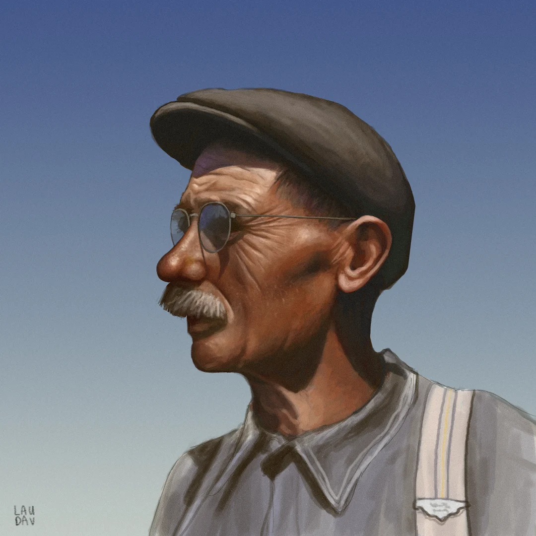 "Gus Worke", me, digital, 2022 | Scrolller