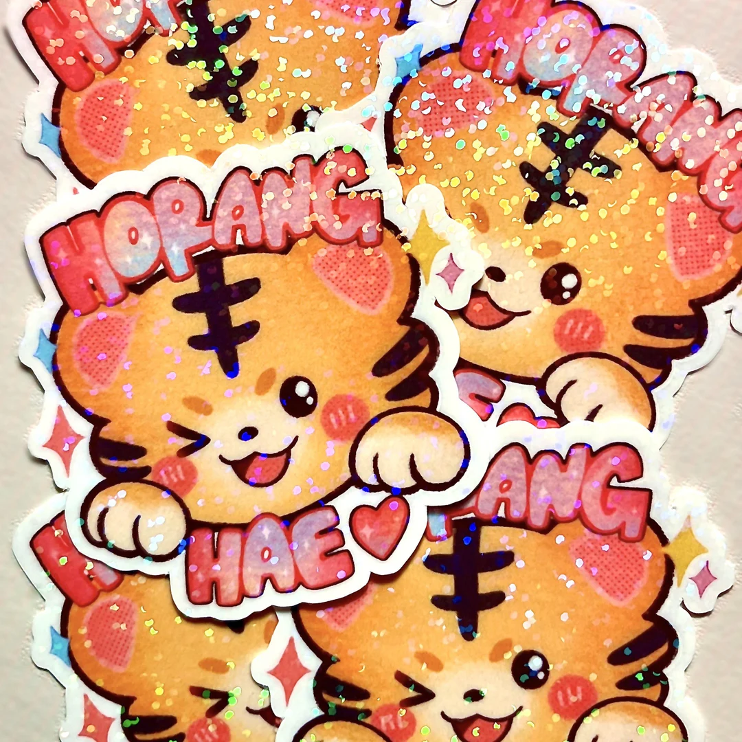 spent a week making these horanghae stickers