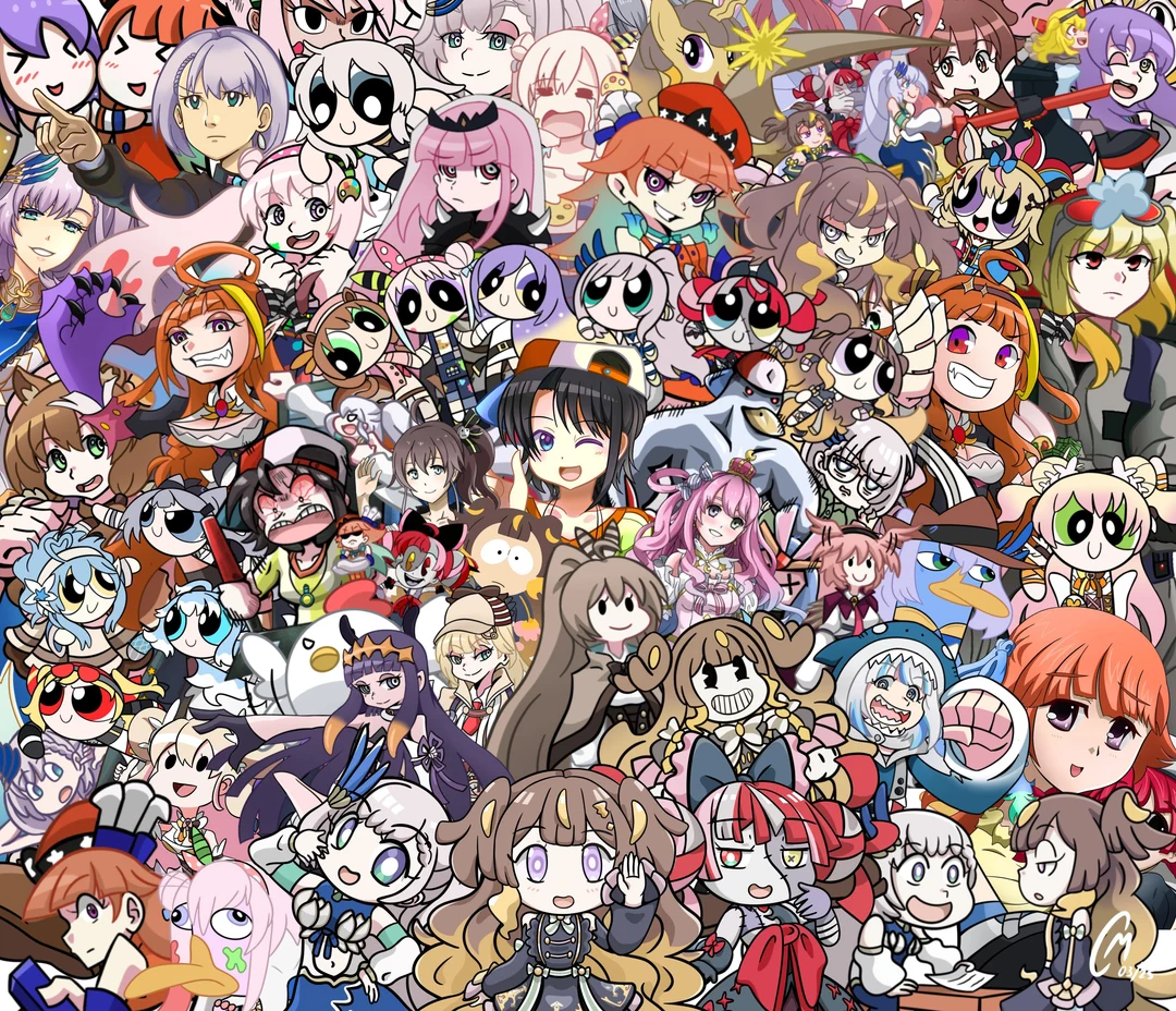 Hololive Art Collage | Scrolller