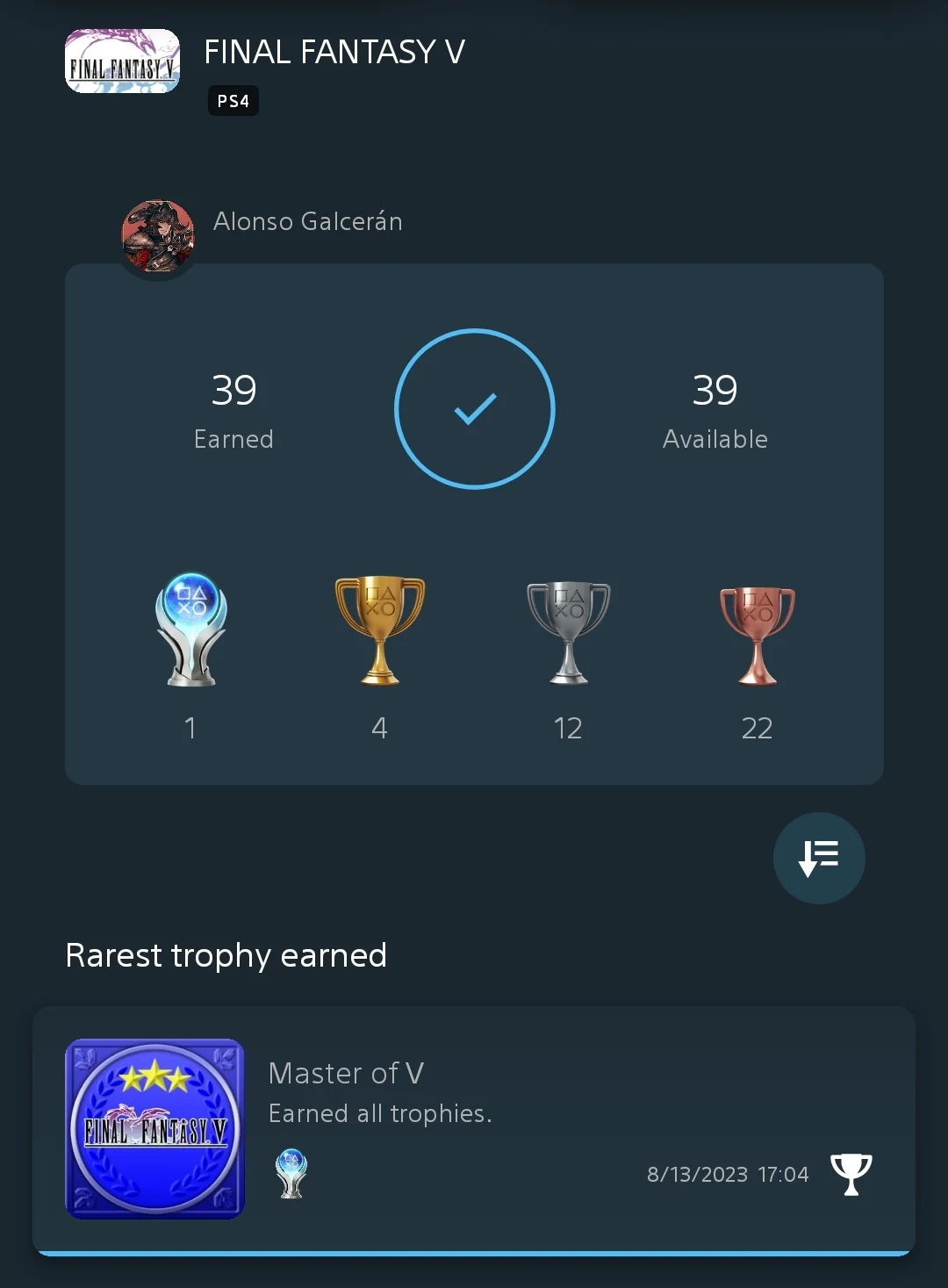 I finally got the trophy for FF5 Pixel Remaster | Scrolller