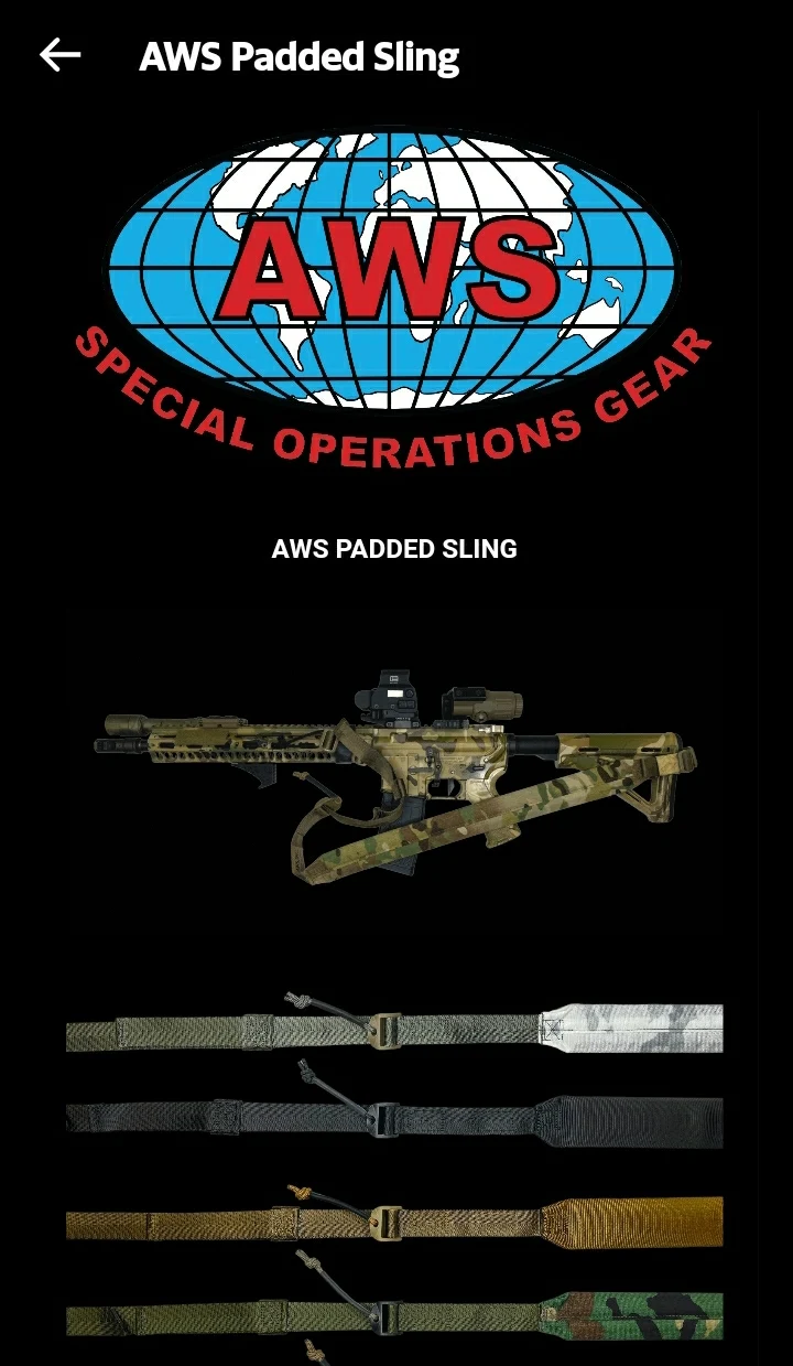 Anyone using the padded sling from AWS? What's your thoughts on it? | Scrolller