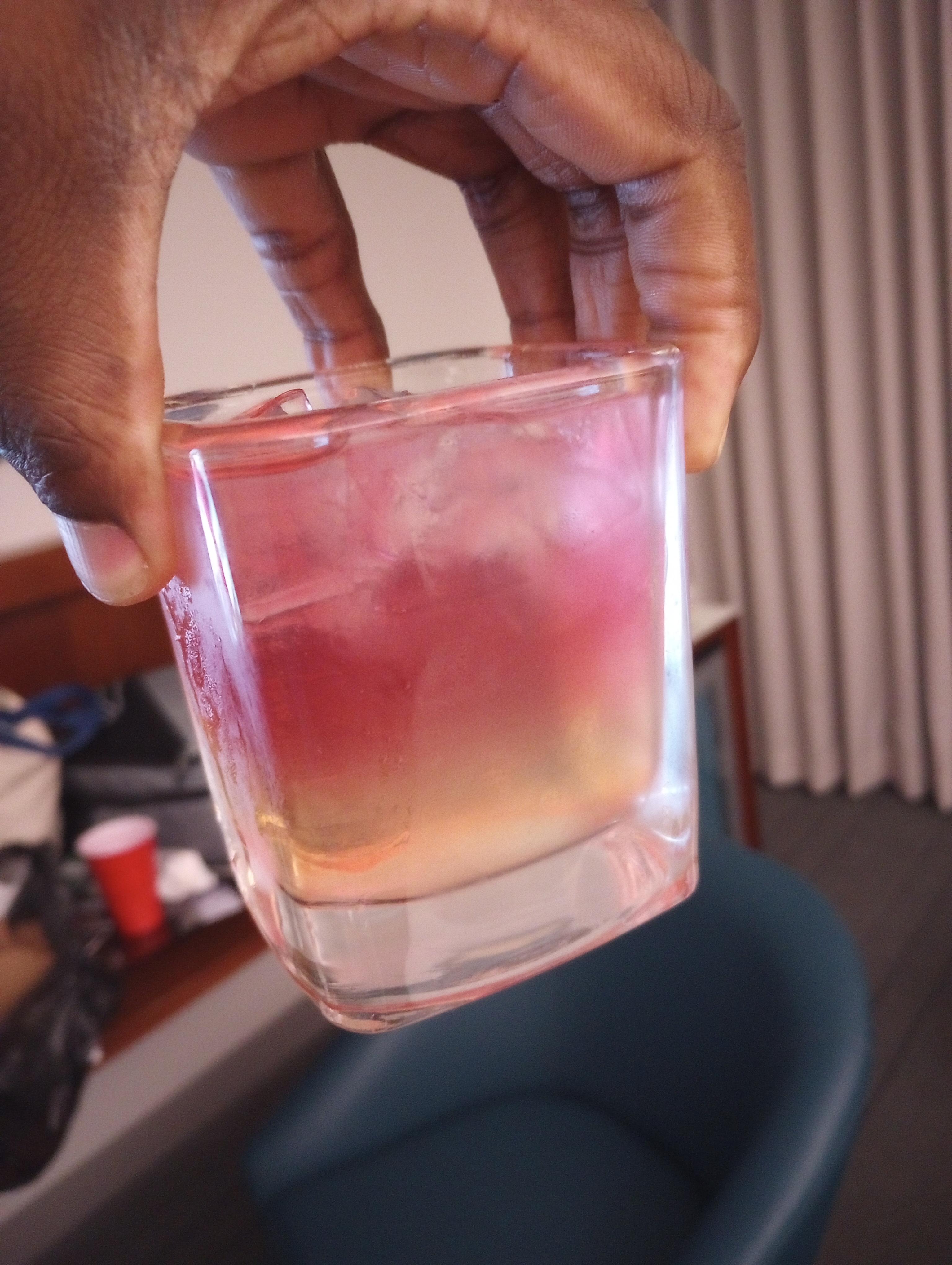 Aesthetically pleasing Cocktail I made with Lemonade Lightning Moonshine, Choya Umeshu, and ...