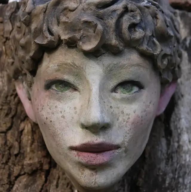 Forest Nymph, me, clay and acrylic, 2022 | Scrolller