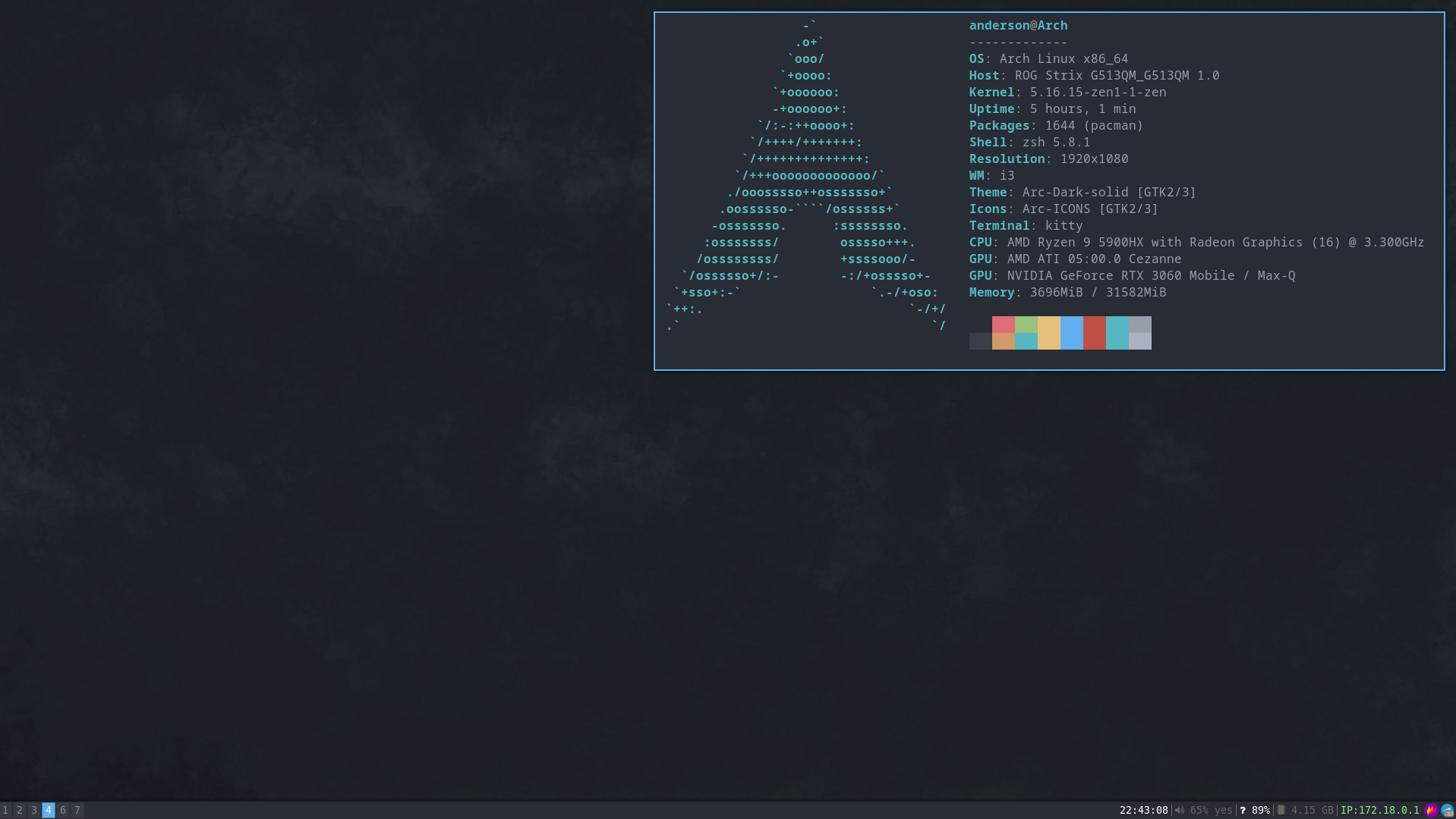[I3] One dark theme. | Scrolller