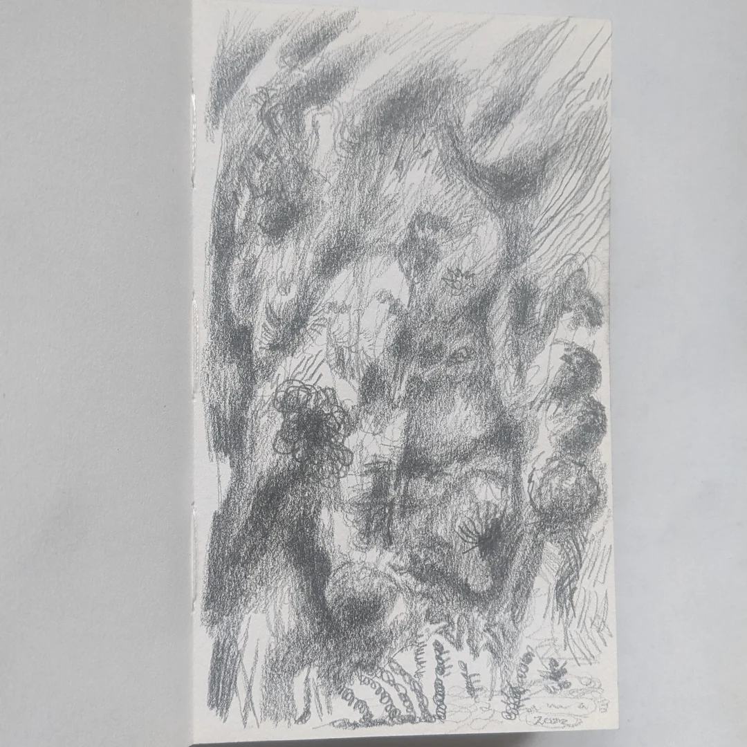 brain fog, scribble/sketch. | Scrolller