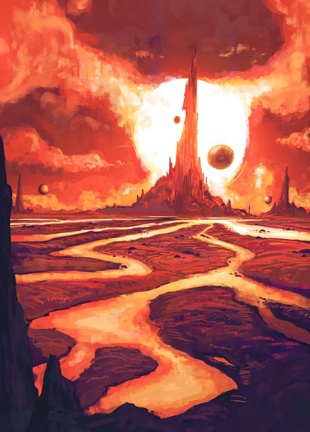 Magma spire by James Maw | Scrolller