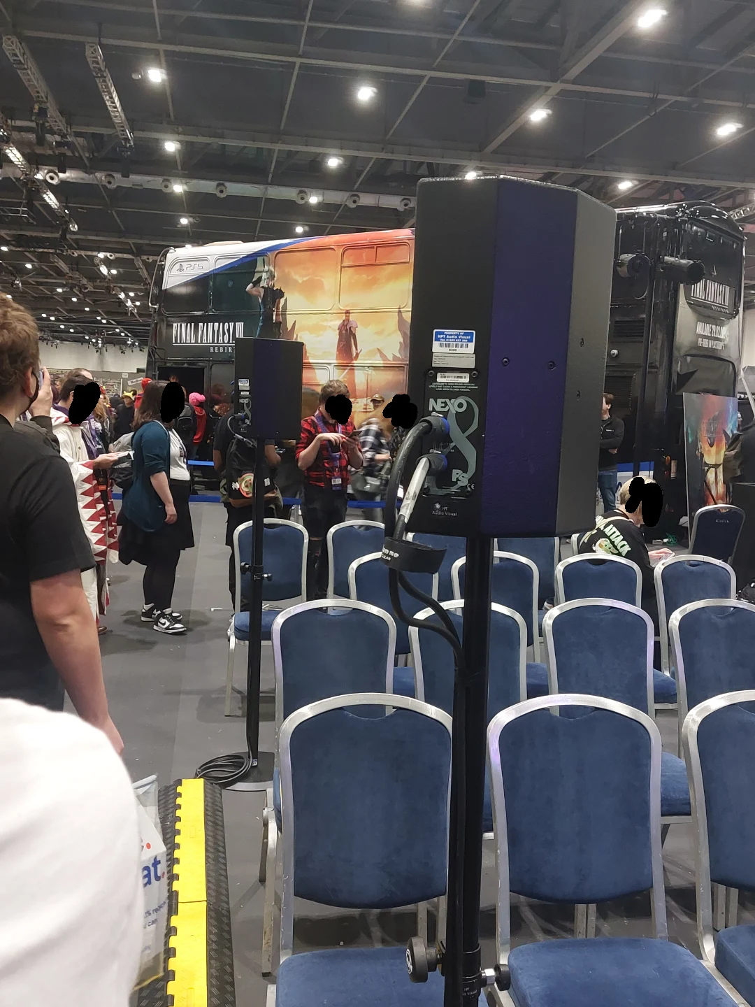 final fantasy vii rebirth double-decker bus at mcm london | Scrolller