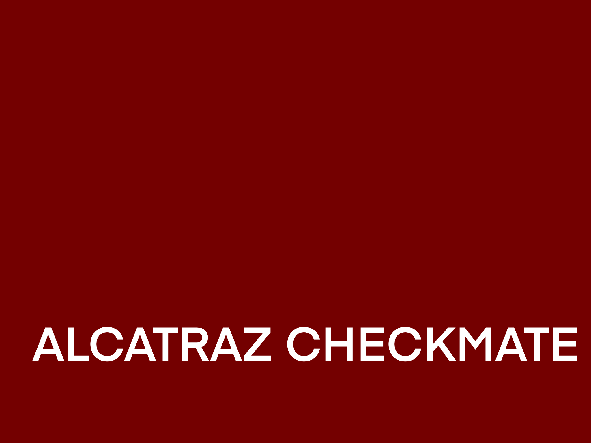 Alcatraz Checkmate (OC) | Scrolller