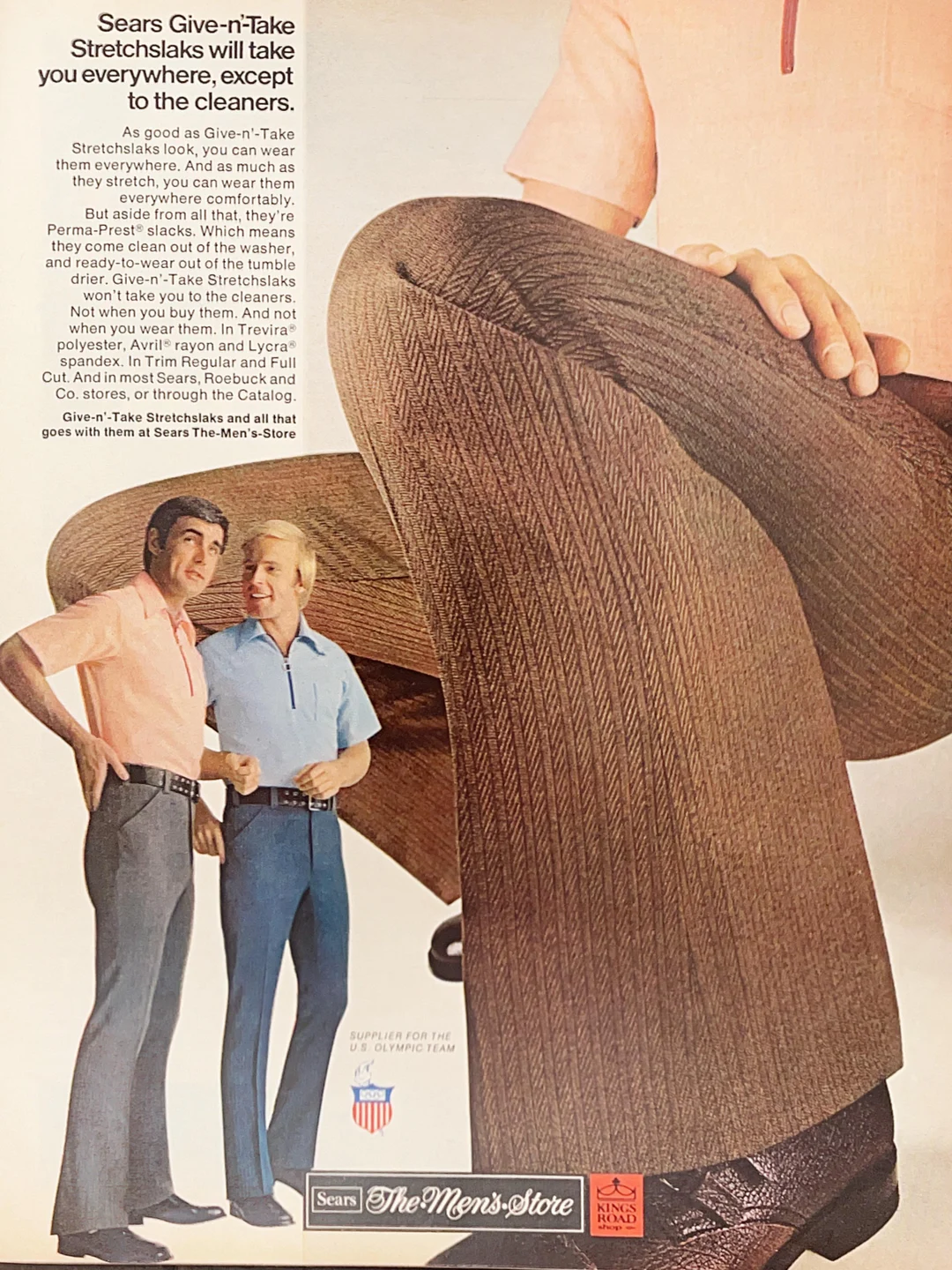 1972 Sears Strechslacks Ad. | Scrolller