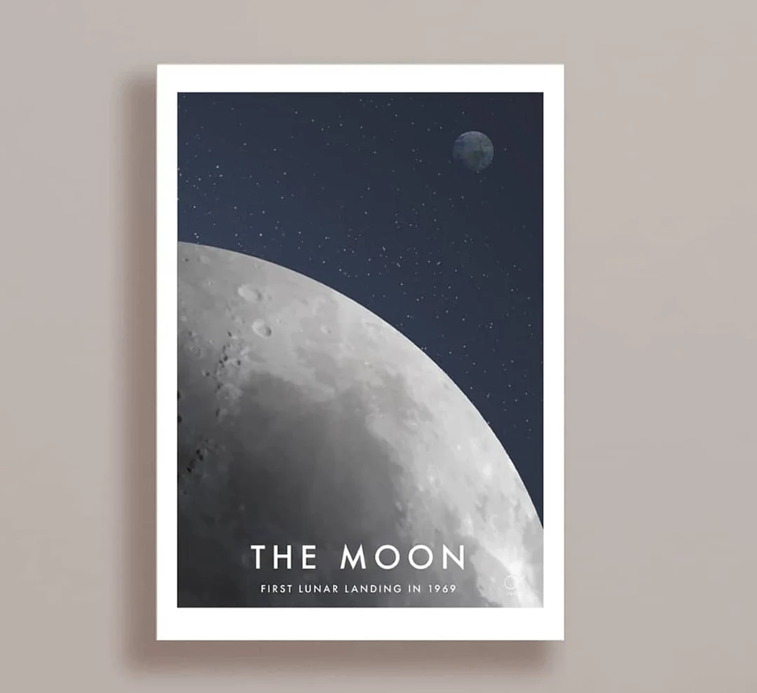 A poster I made to mark the anniversary of the Moon Landing | Scrolller