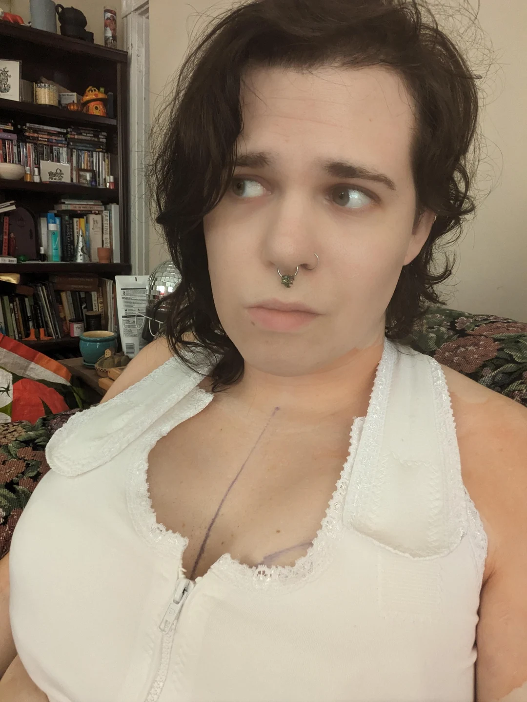 Just got home from breast augmentation! I'm smiling on the inside, I'm just also in pain | Scrolller