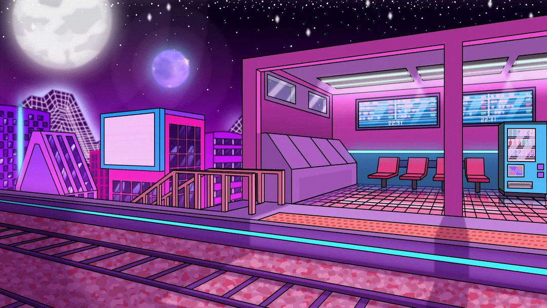 Utopian Train, me, digital, 2022 | Scrolller