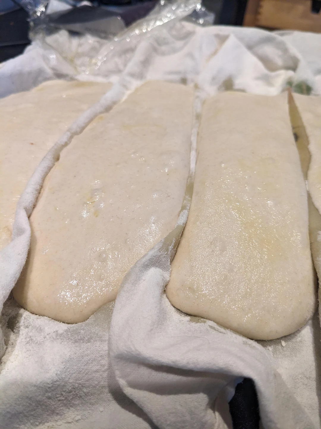 Help! High hydration ciabatta stuck to towel. How to rescue? | Scrolller