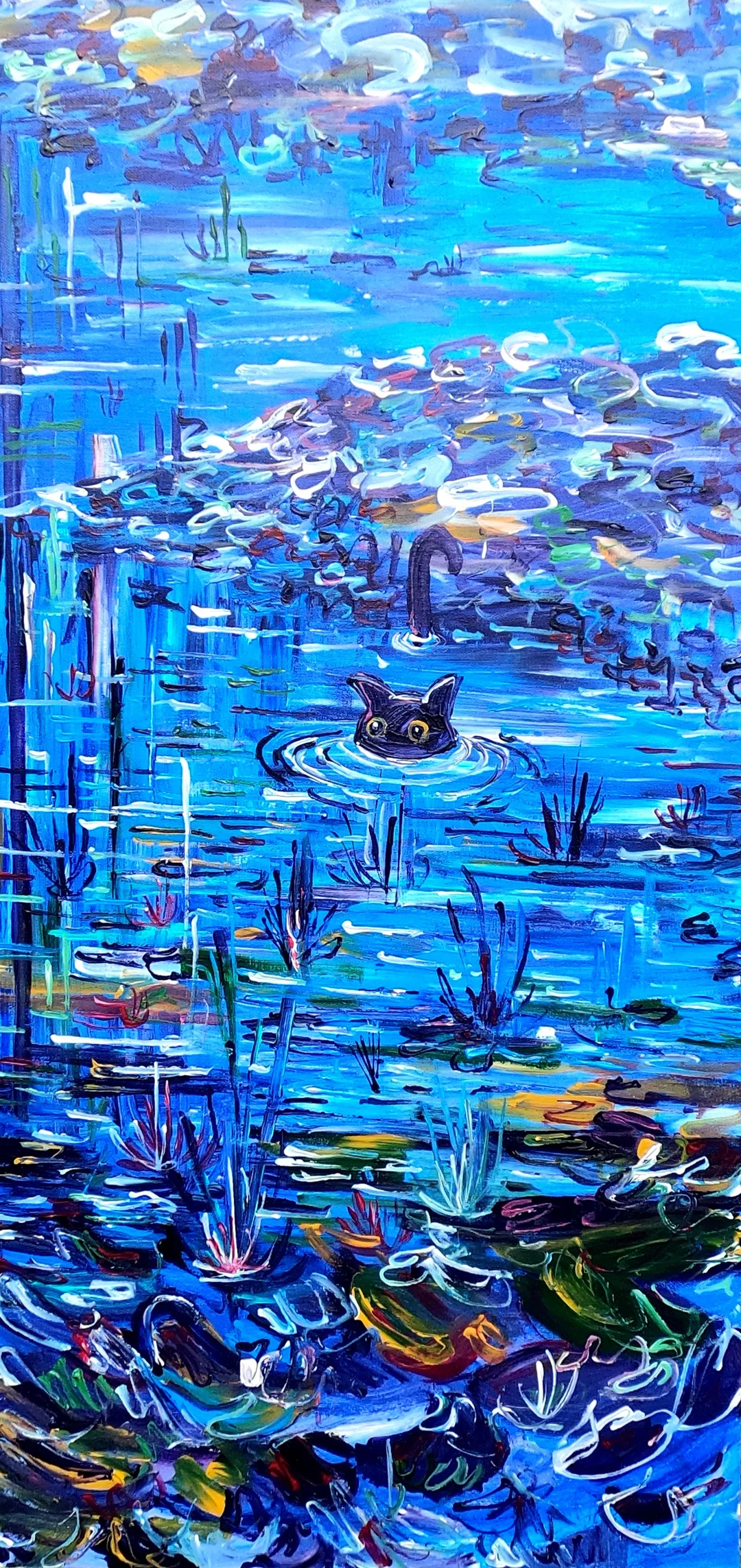 Cat, Vallancet, Acrylics, 2024 | Scrolller