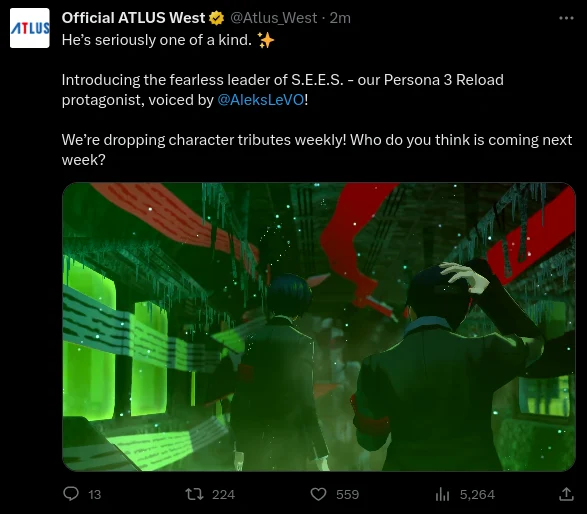 Atlus is Dropping Character Trailers Weekly | Scrolller