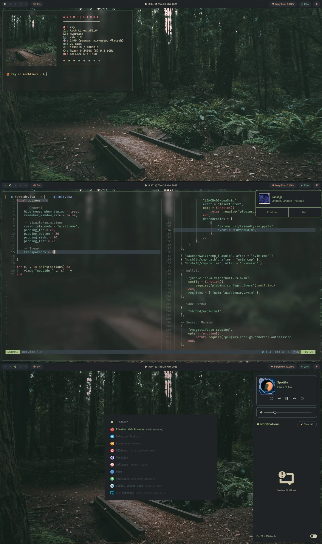 [Hyprland] Trying out everforest - It's so cozy! | Scrolller